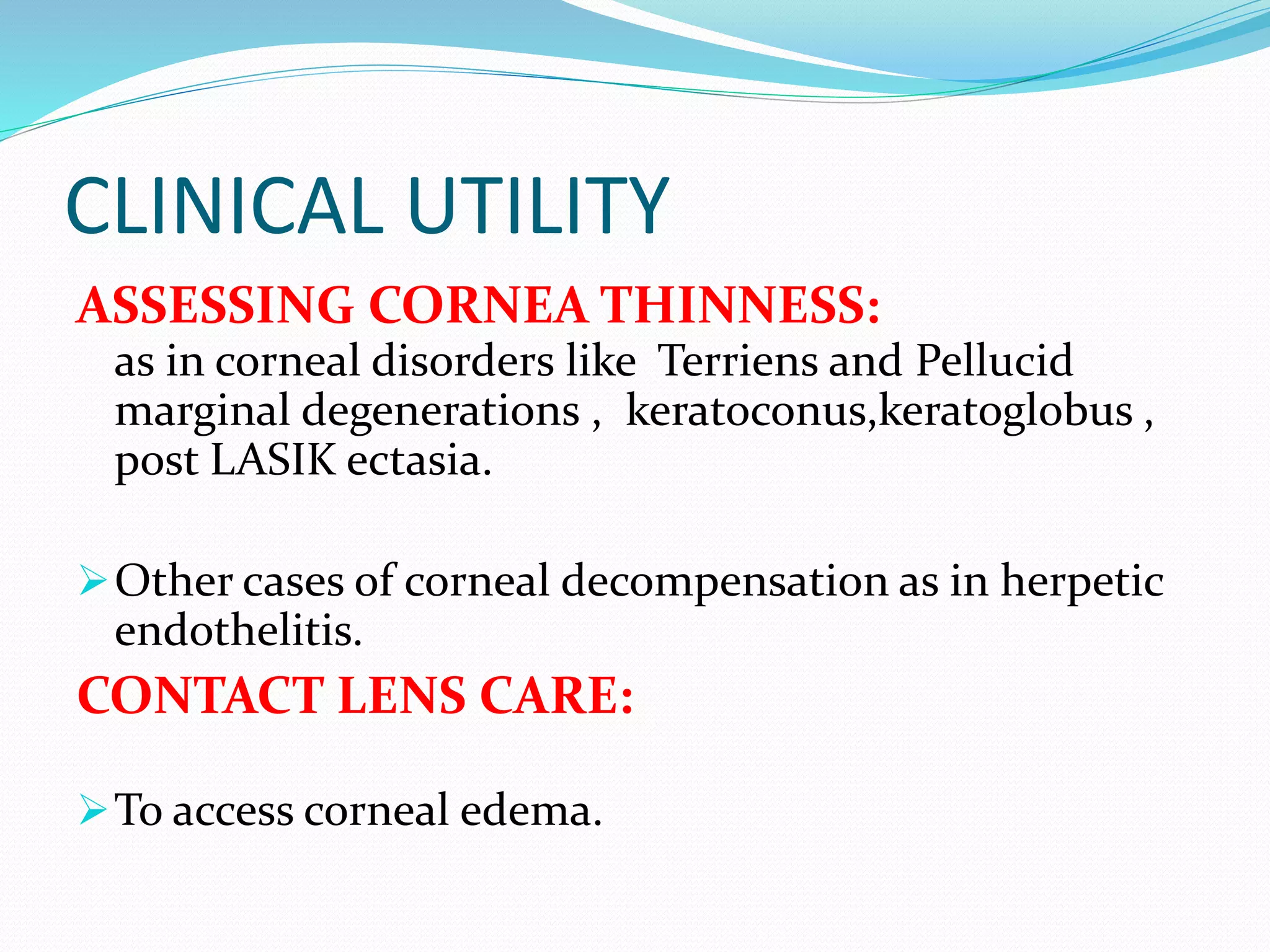 corneal Pachymetry | PPTX