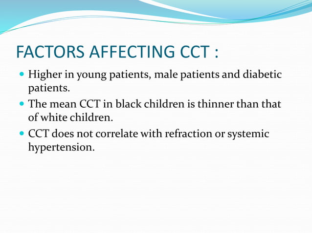 corneal Pachymetry | PPTX | Eye and Vision Conditions | Diseases and ...