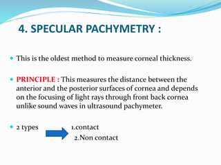corneal Pachymetry | PPT