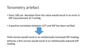 Pachymetry in glaucoma evaluation presentation | PPTX | Eye and Vision ...
