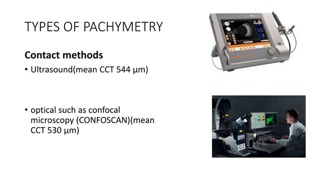 Pachymetry in glaucoma evaluation presentation | PPTX