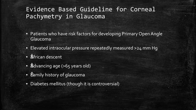 Pachymetry | PPTX | Eye and Vision Conditions | Diseases and Conditions