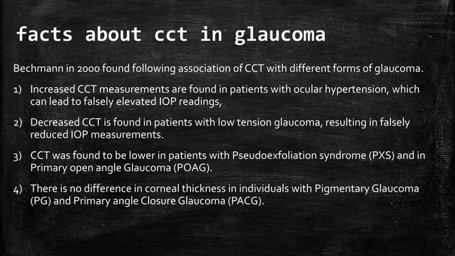 Pachymetry | PPTX | Eye and Vision Conditions | Diseases and Conditions