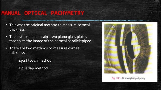 Pachymetry Conversion Chart