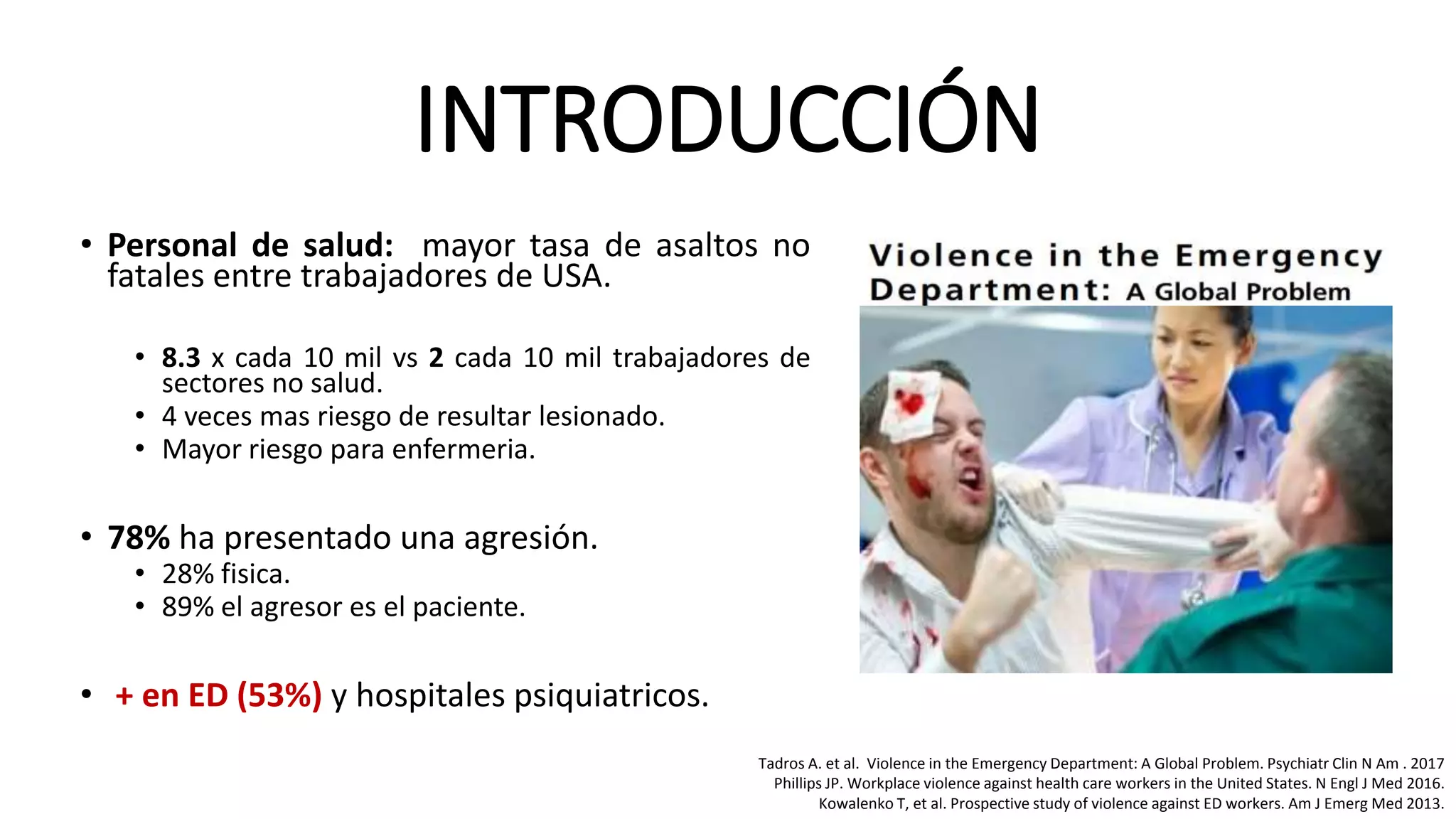 Paciente agitado en urgencias | PPTX