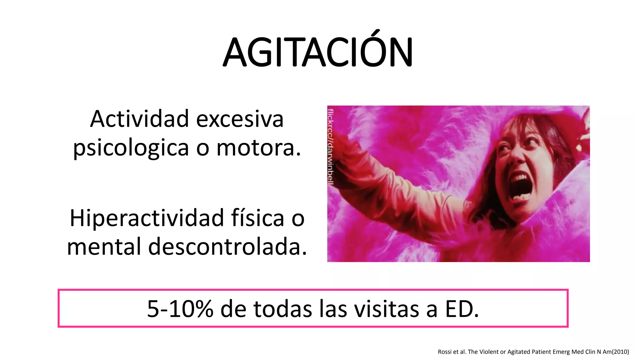 Paciente agitado en urgencias | PPT