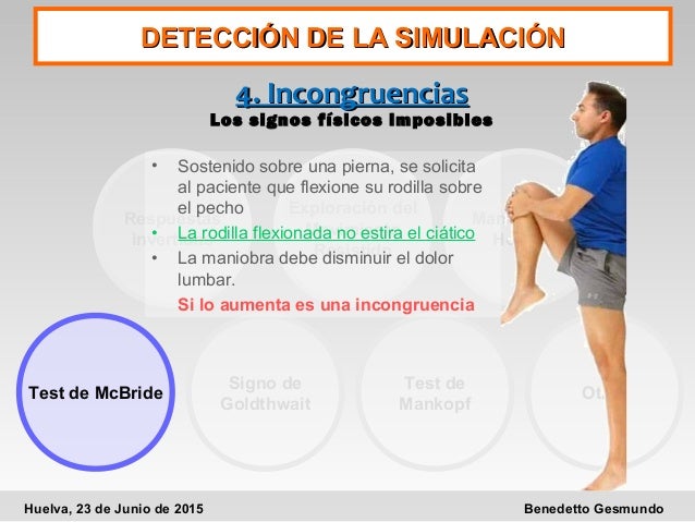 El paciente simulador. Hasta que punto es conciente