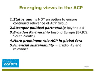 The future of Pacific-EU relations: with or without the ACP? | PPT ...