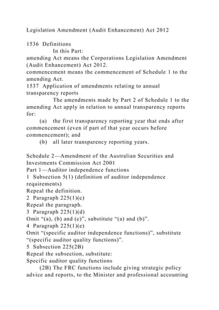 Pacific Acceptance1. Auditors have a duty to use reasonable care.docx