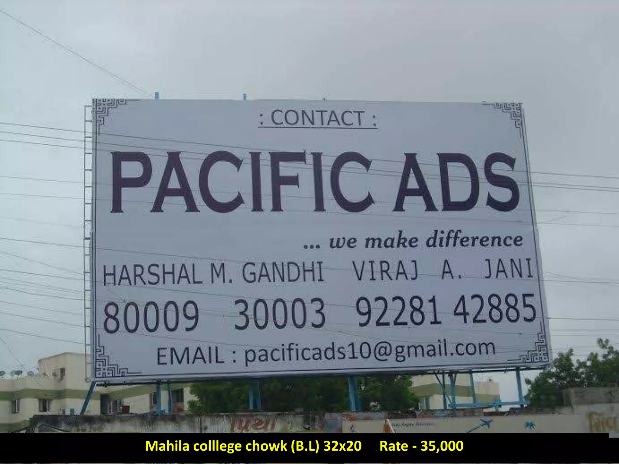 Pacific ads hoardings | PPTX