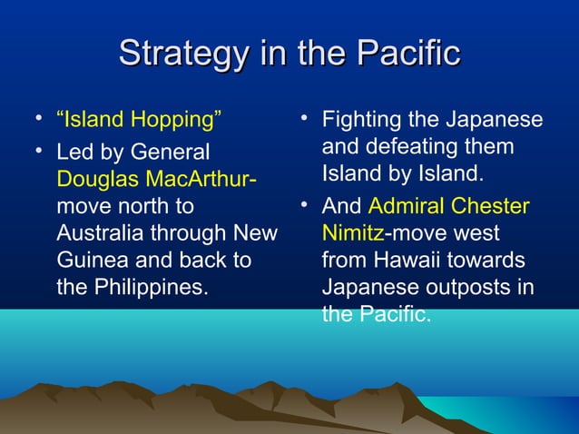 Pacific battles of world war ii | PPT