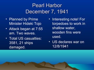 Pacific battles of world war ii | PPT