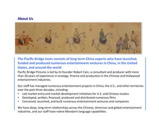 Pacific bridge pictures company overview 2 7-13 | PDF