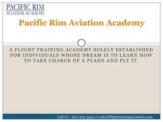 Pacific Rim Aviation Academy - Flight School Pitt Meadows | PPT