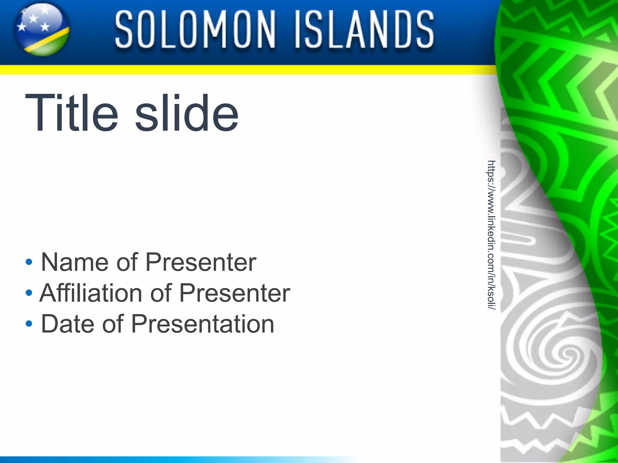 Pacific Island themed slides [4x3] | PPT
