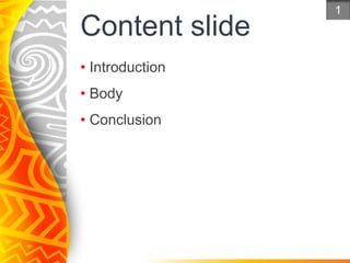 Pacific Island themed slides [4x3] | PPT