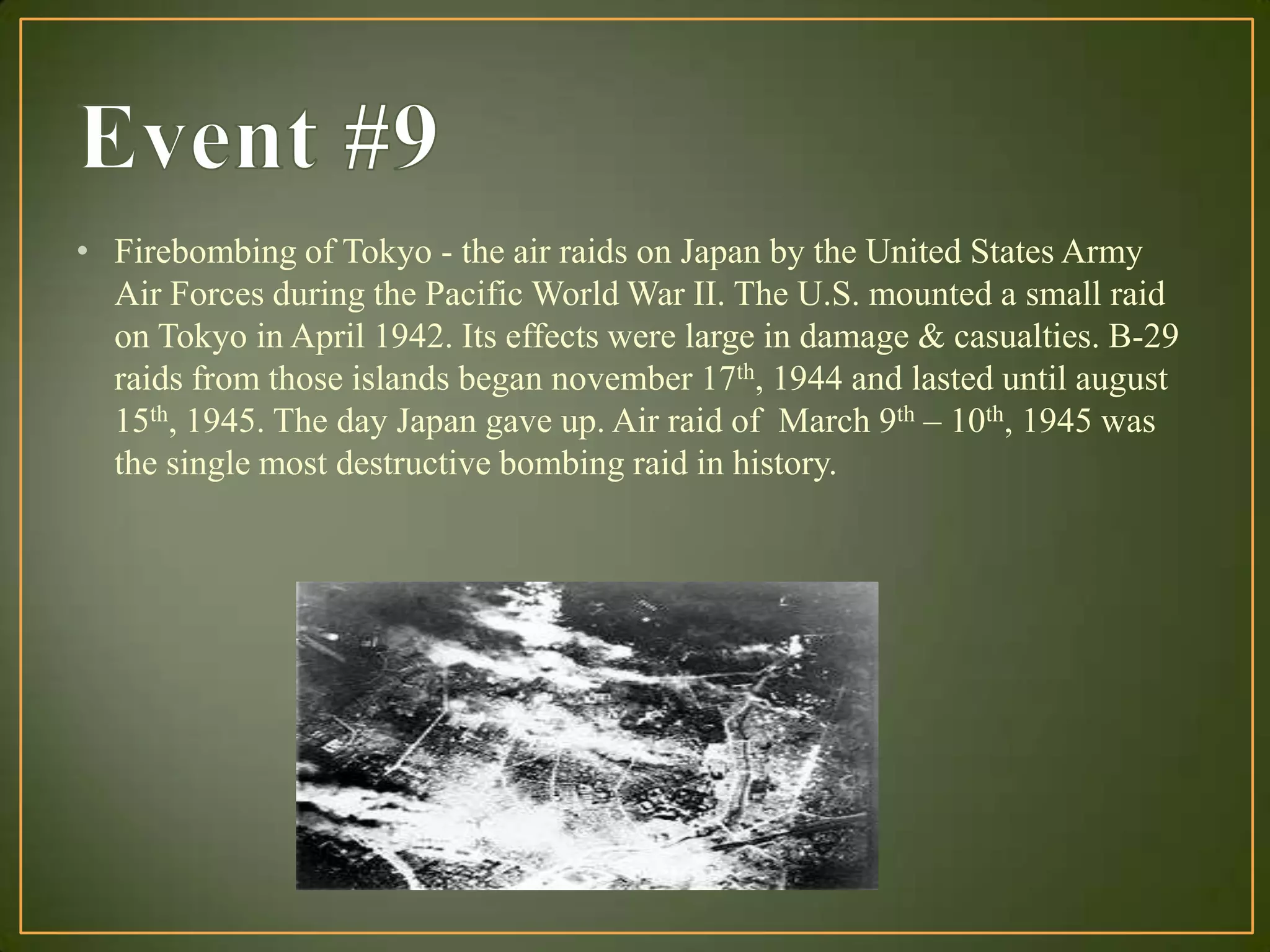 Pacific world war ii timeline | PPTX