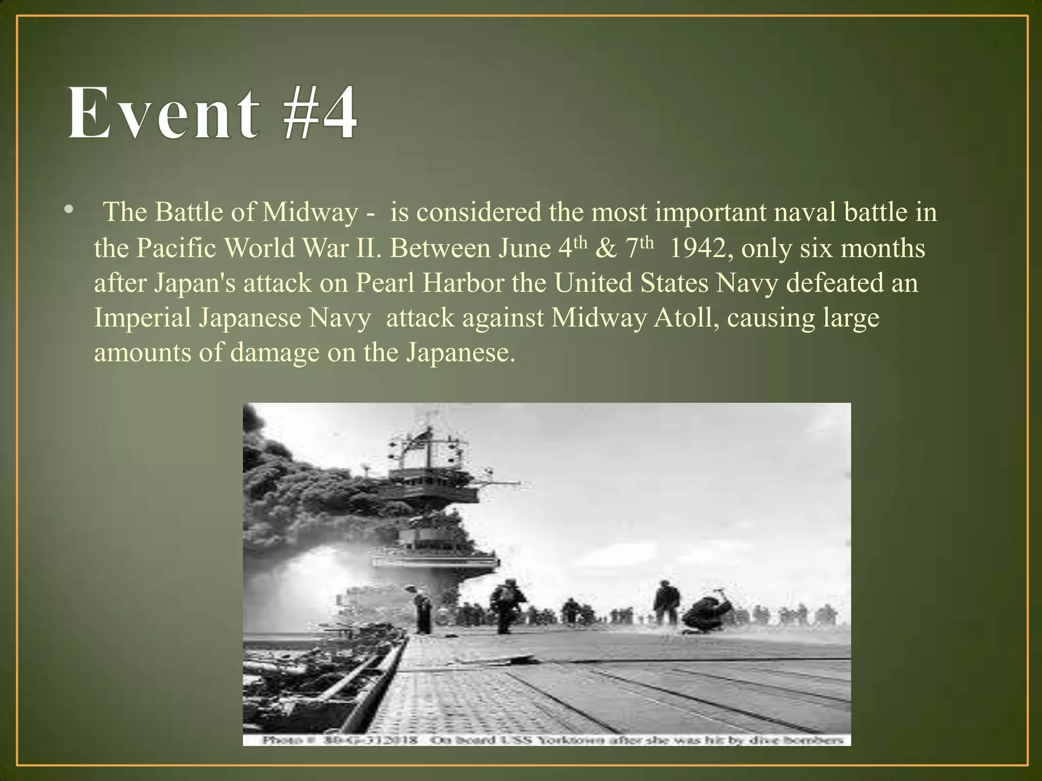 Pacific world war ii timeline | PPTX