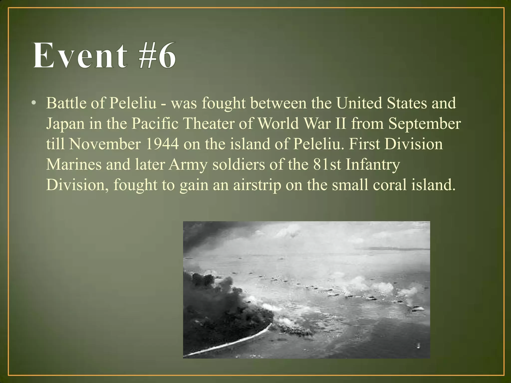 Pacific world war ii timeline | PPTX