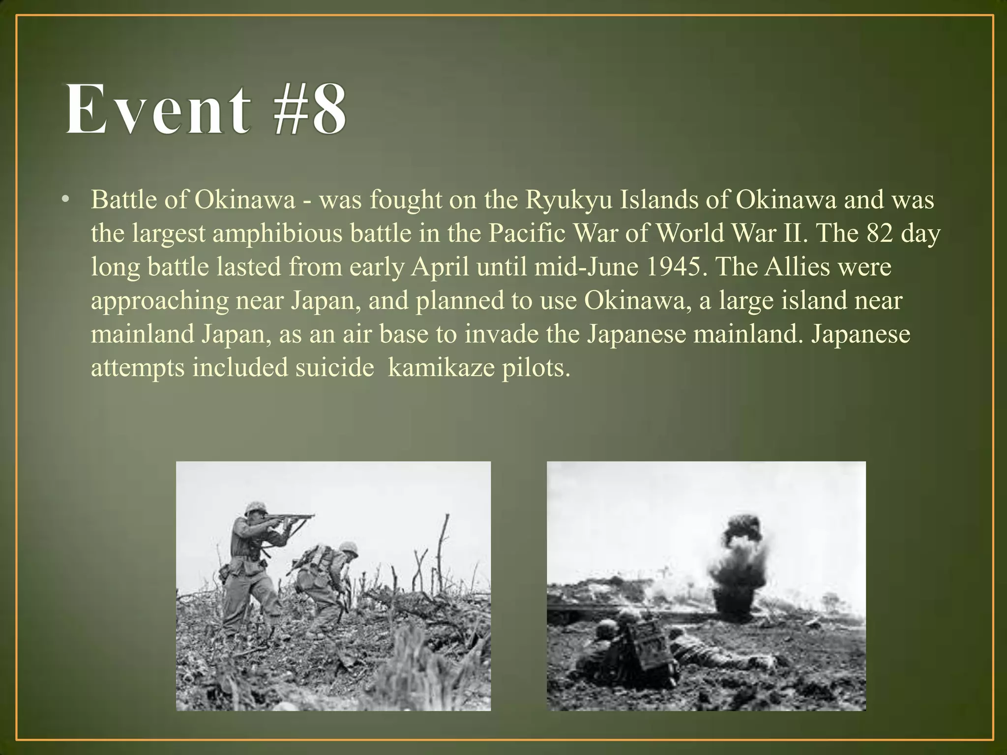 Pacific world war ii timeline | PPTX