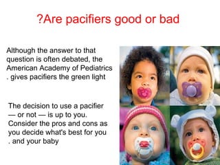 Pacifier &thumb sucking | PPT
