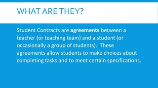 Pacing calendars and student contracts | PPTX