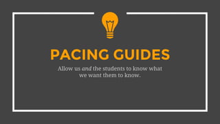 Why & How of Pacing Guides | PDF