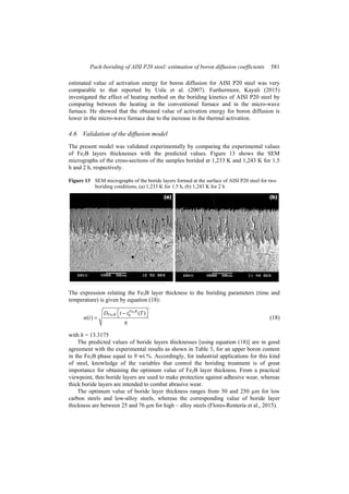 Pack boriding of aisi p20 steel. estimation of boron diffusion ...