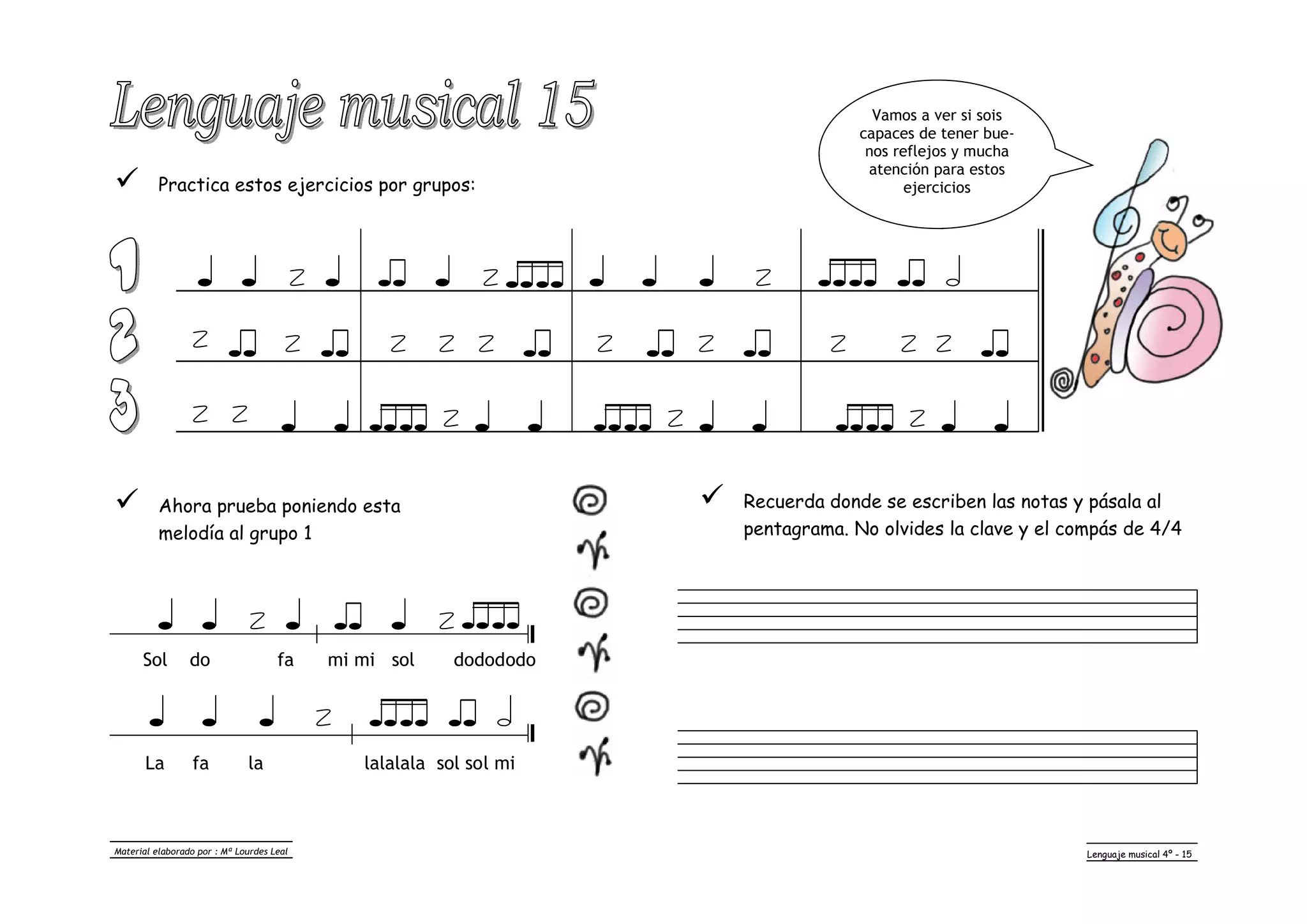 Fichas De Vocabulario Musical Hojas De Trabajo Febrero [Music Ideas]