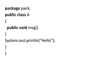 Package in java | PPT