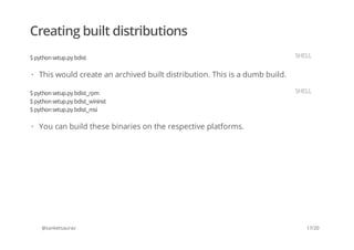 Package and distribute your Python code | PDF | Programming Languages ...