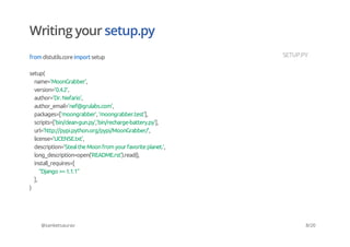 Package and distribute your Python code | PDF | Programming Languages ...