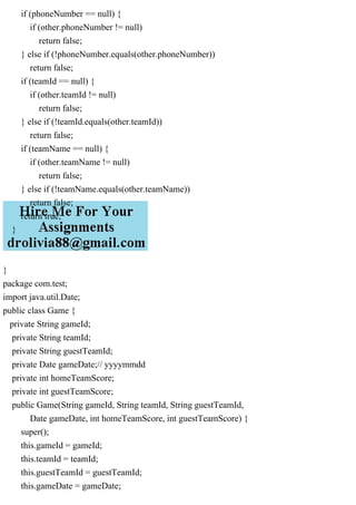 package com.test;public class Team { private String teamId;.pdf