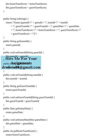 package com.test;public class Team { private String teamId;.pdf