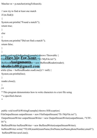 package com.test;public class Team { private String teamId;.pdf