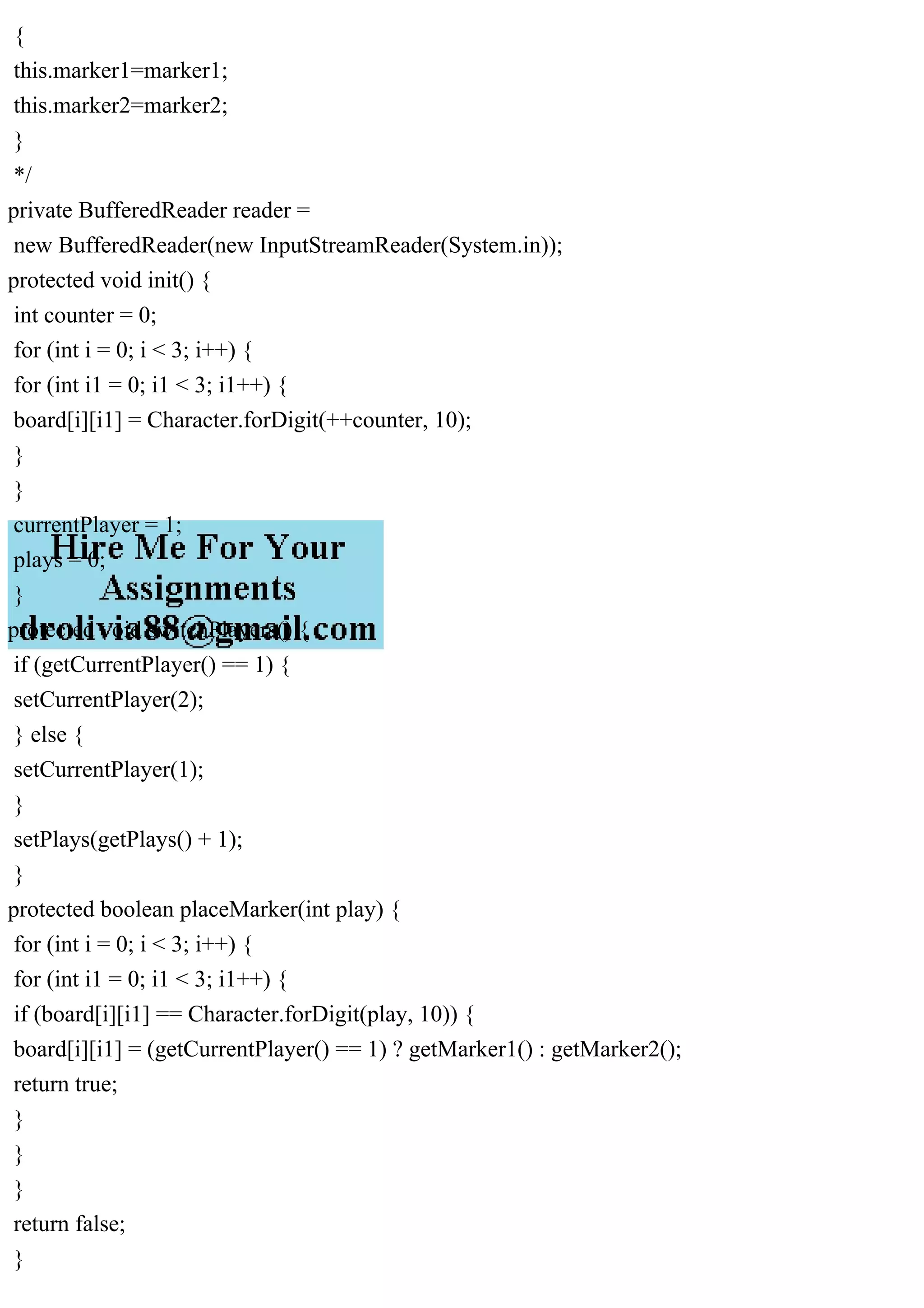 package com.tictactoe; public class Main {public void play() {.pdf