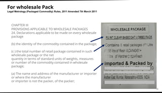 Package commodity rules applicable for packaging | PDF