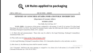 Package commodity rules applicable for packaging | PDF