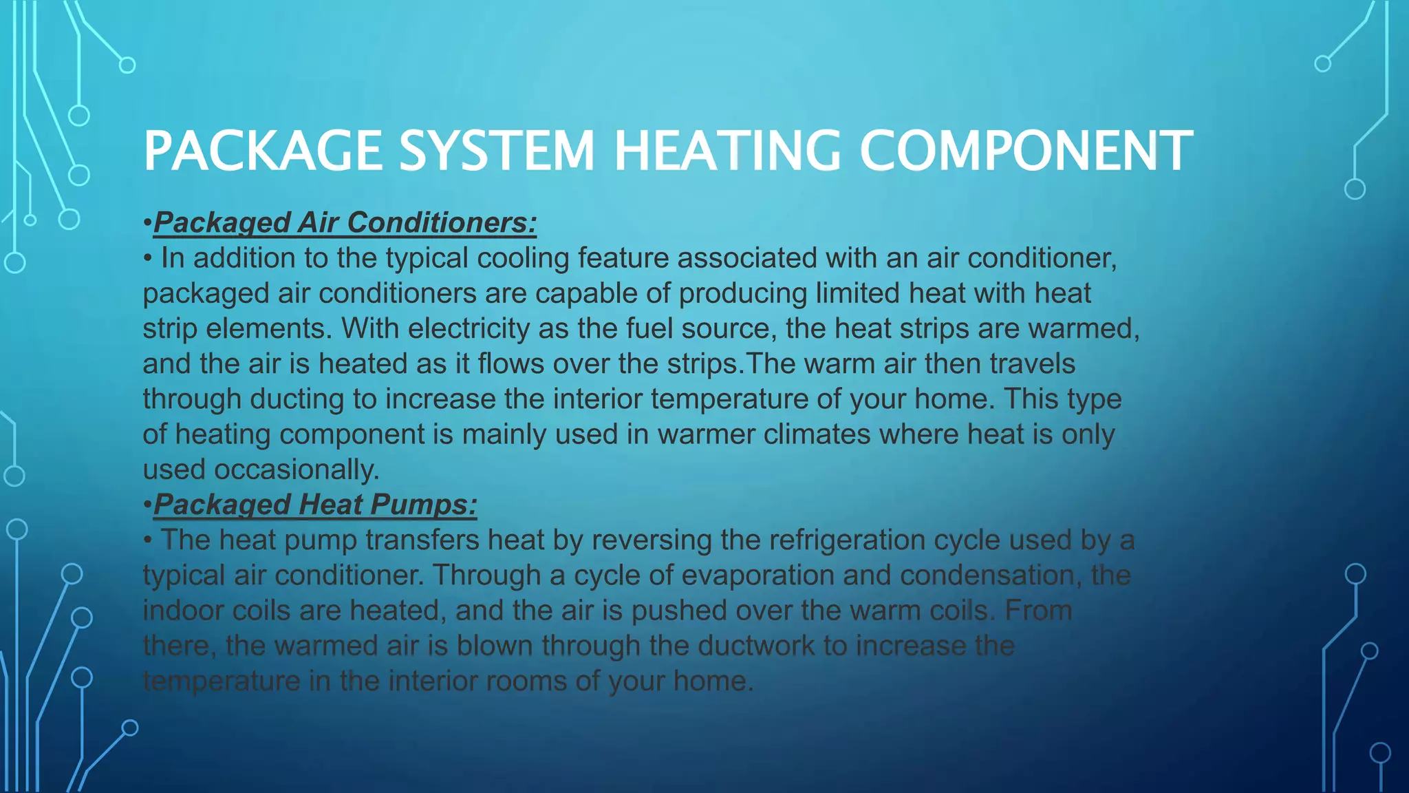 Packaged air conditioners | PPTX