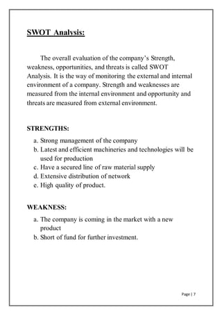 Packaged drinking water industry in UAE | DOCX