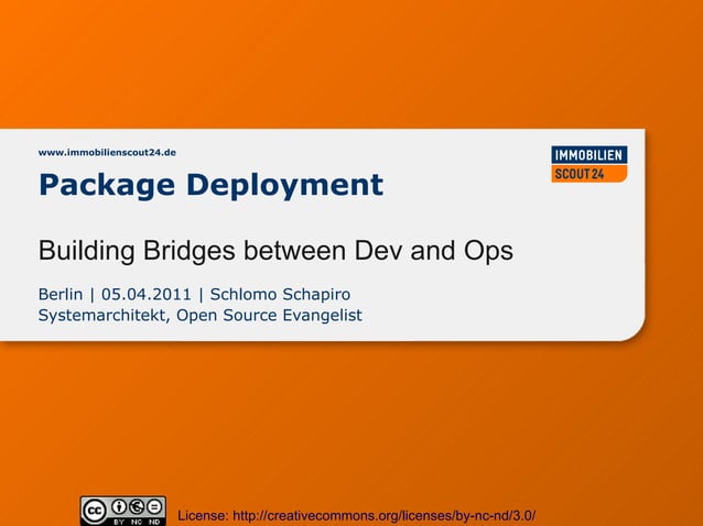 Package Deployment - Building Bridges between Dev and Ops | PPT