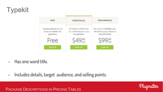 Package descriptions | PPT
