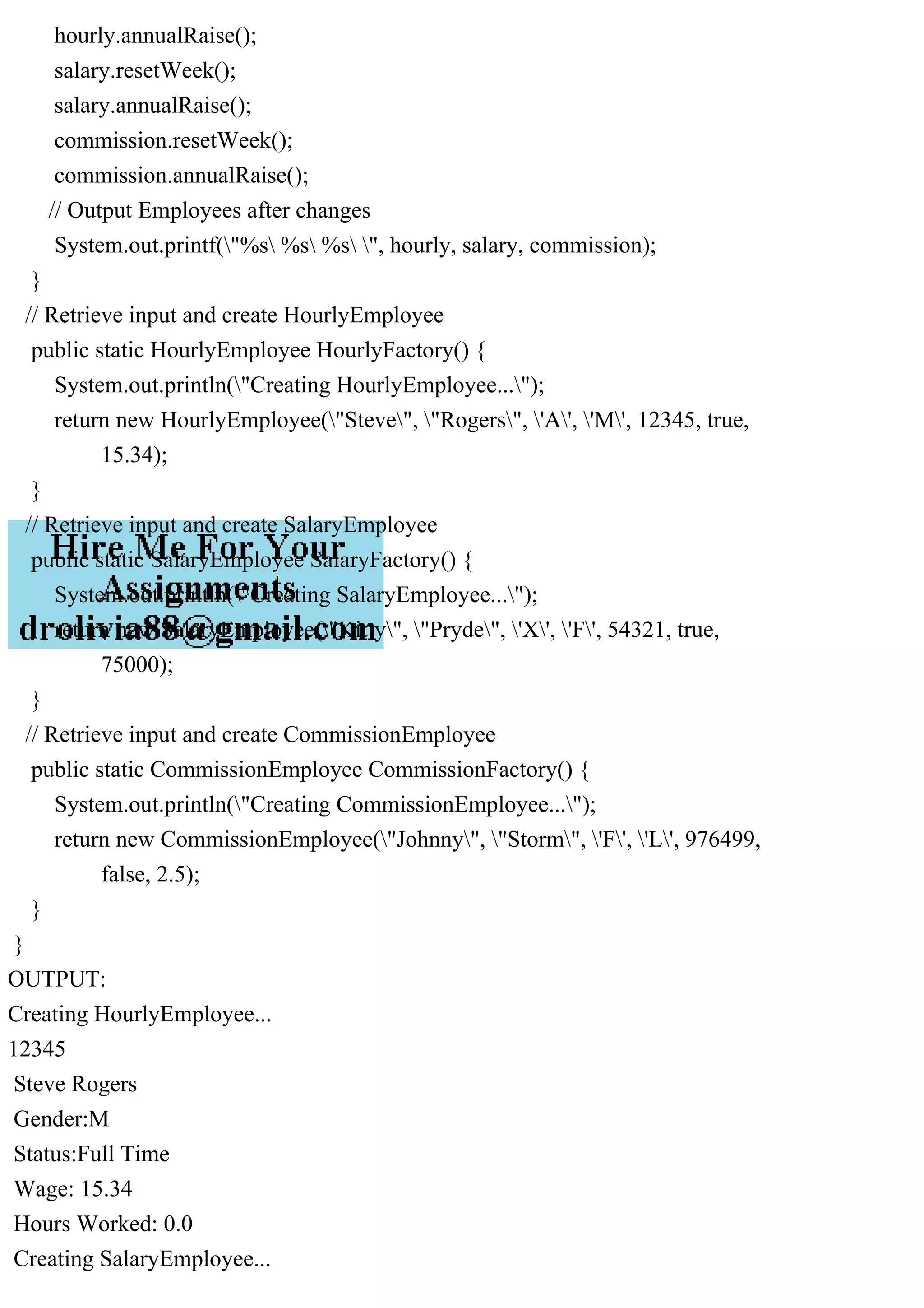 package employeeType.employee;public class Employee { private .pdf