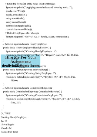 package employeeType.employee;public class Employee { private .pdf