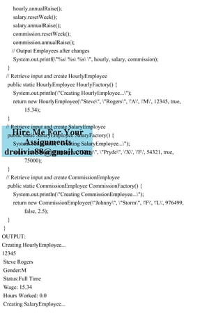 package employeeType.employee;public class Employee { private .pdf