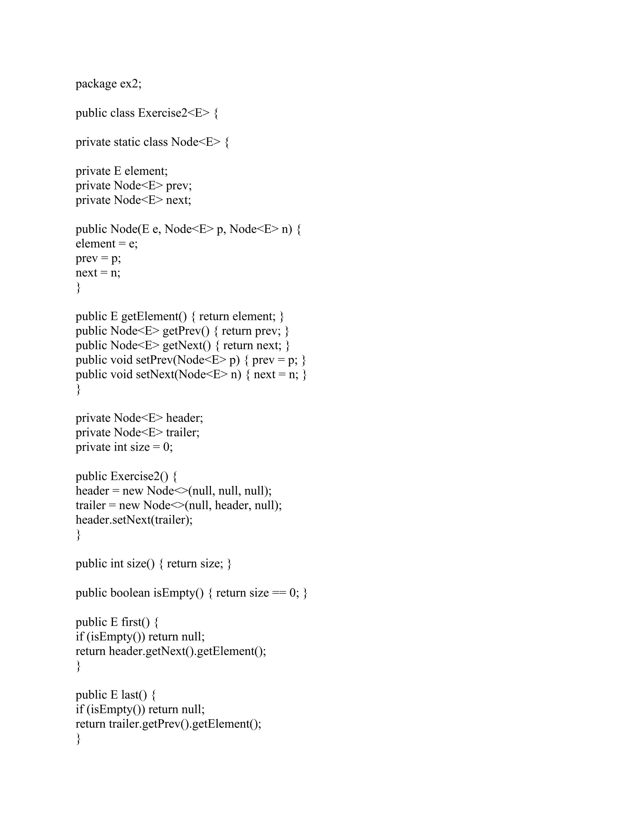 package ex2- public class Exercise2-E- { private static class N.pdf