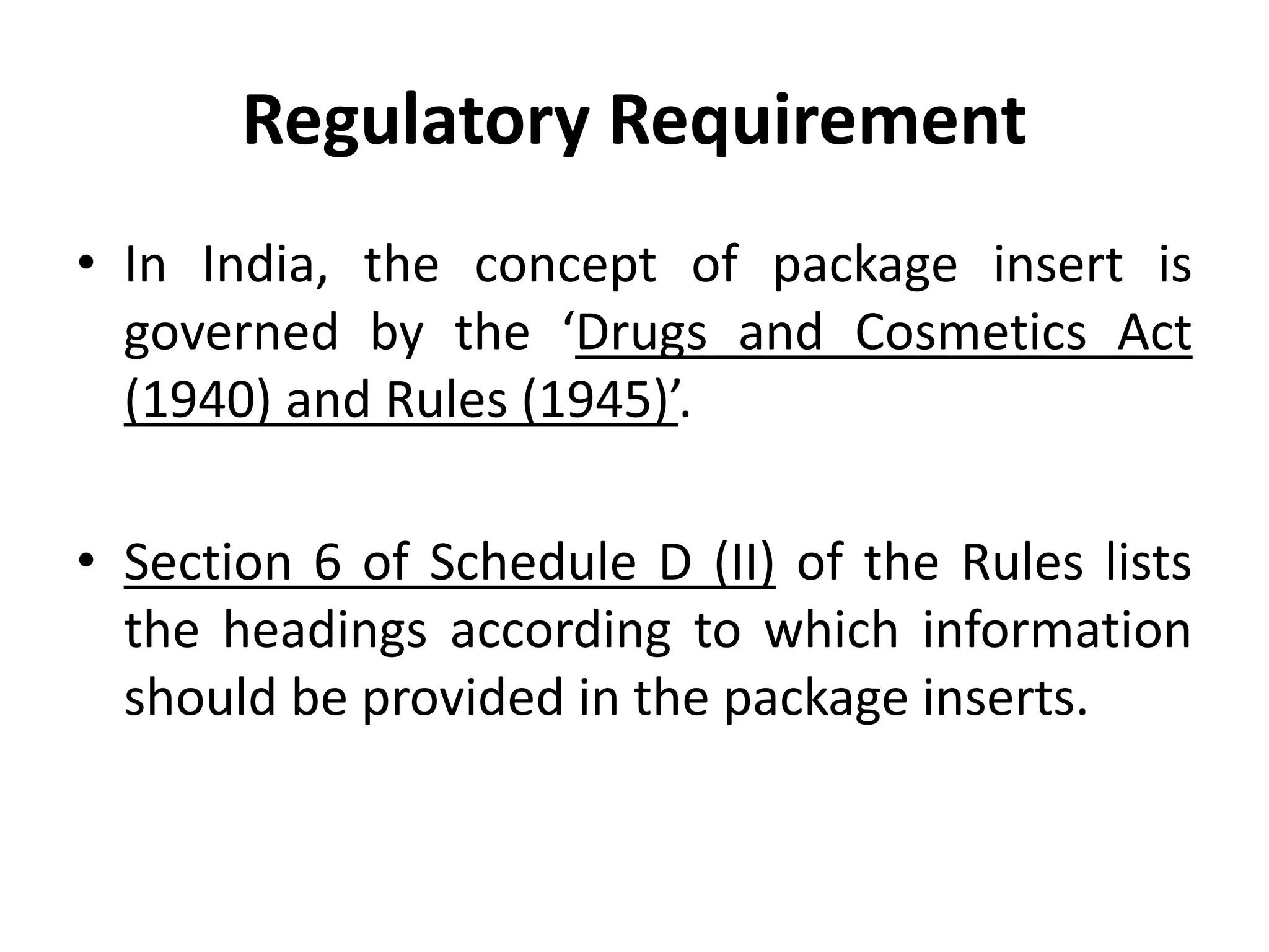 Package Insert | PPTX