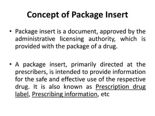 Package Insert | PPTX