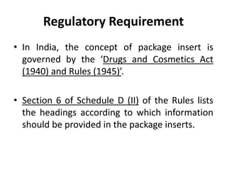 Package Insert | PPTX