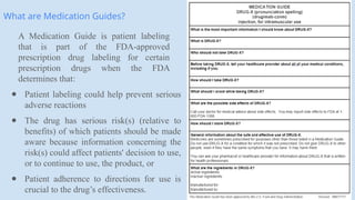 PATIENT Package Insert of given drug.pptx